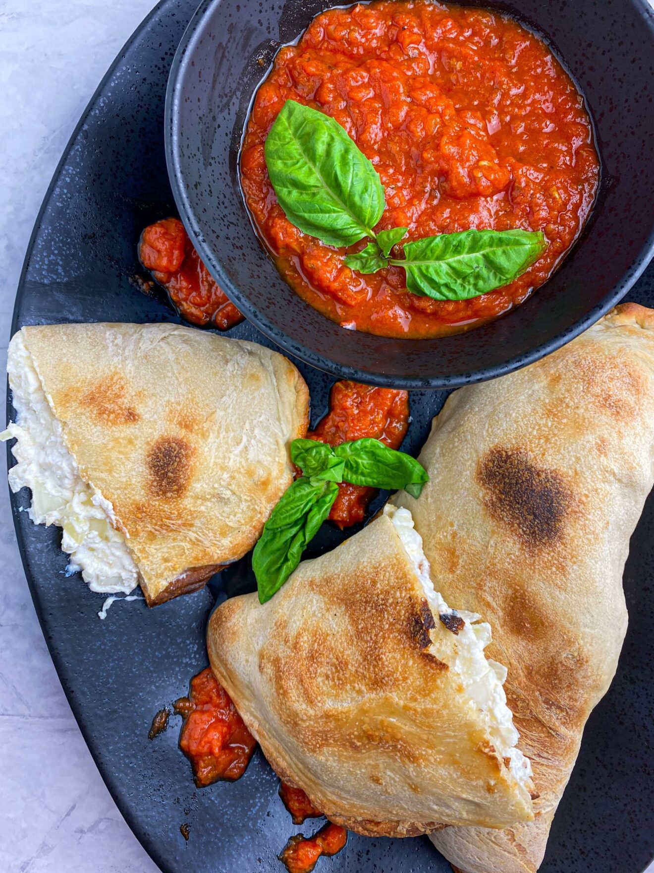Easy Cheese Calzone - Tastefully Grace