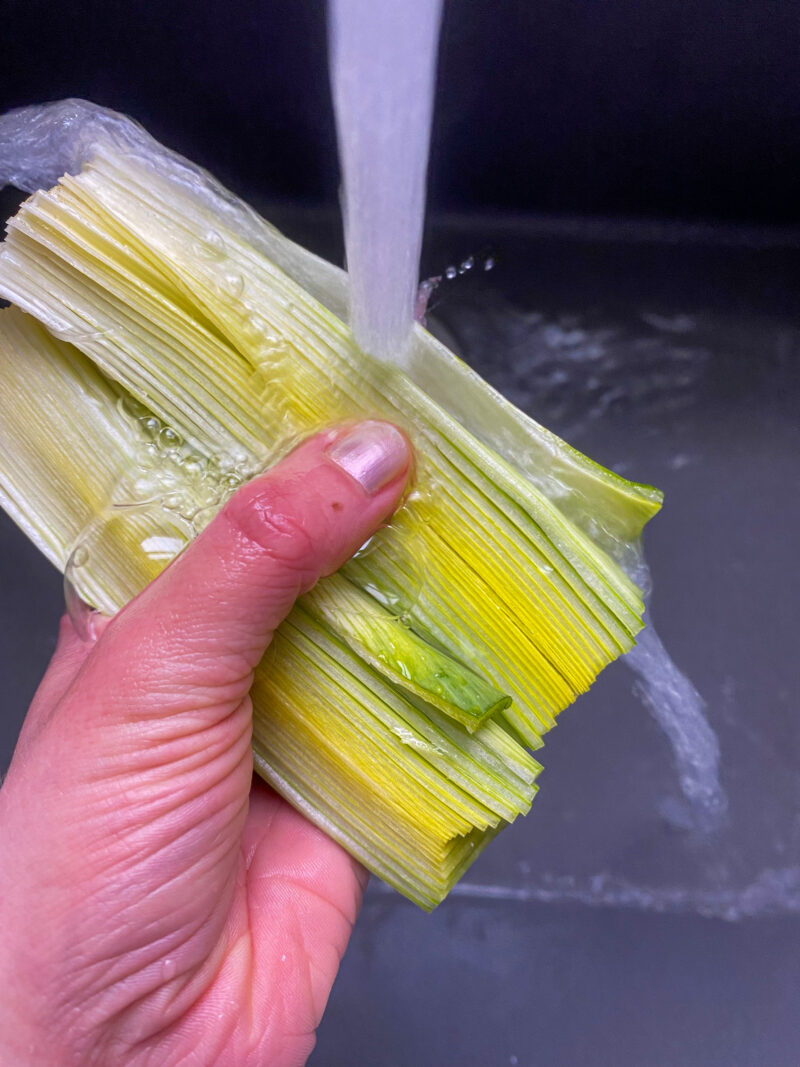 How to Cut Leeks - Tastefully Grace