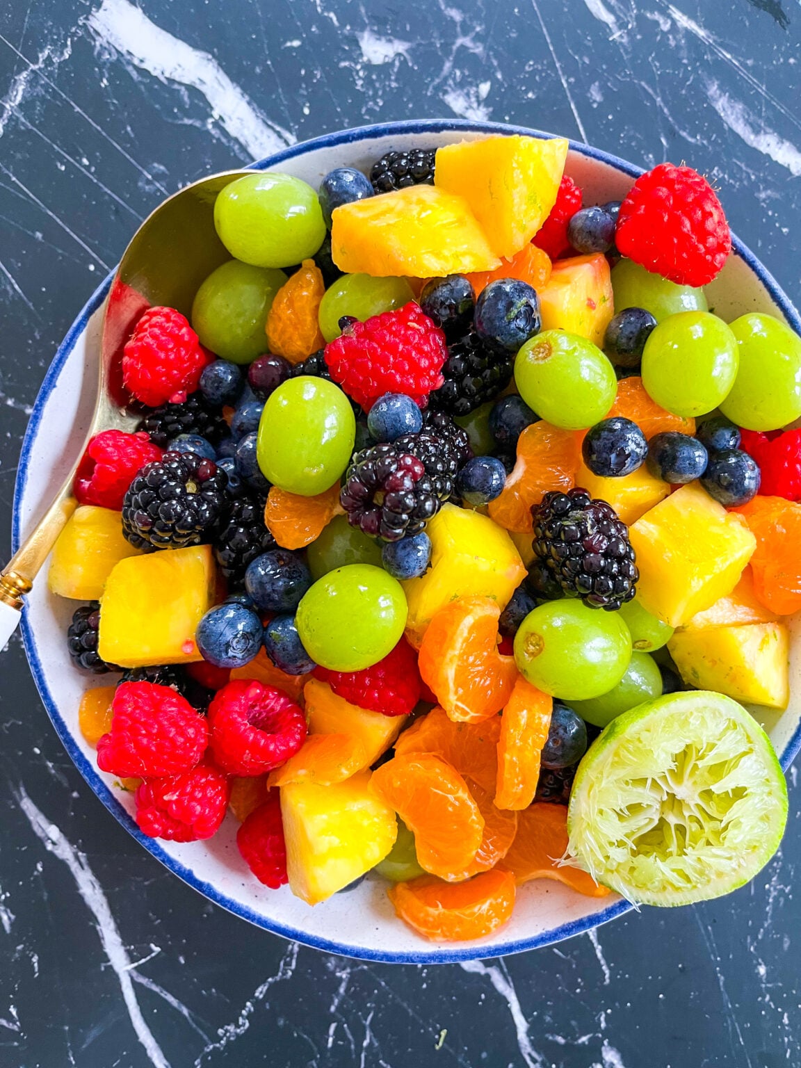 Easy Fruit Salad Recipe - Tastefully Grace
